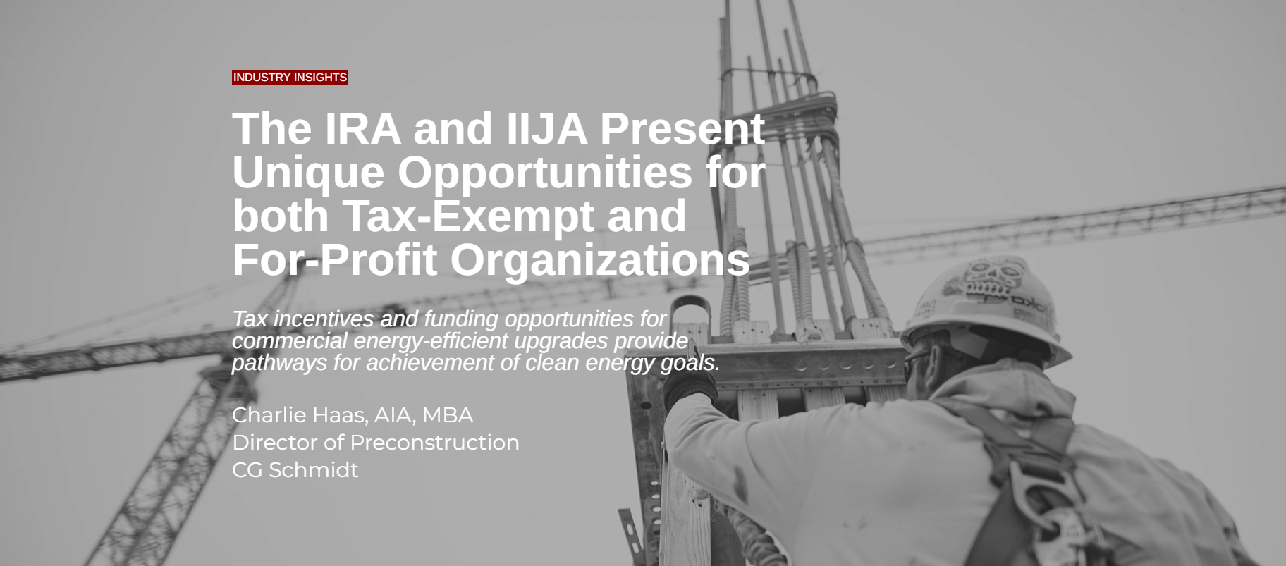 The IRA and IIJA Present Unique Opportunities for both Tax-Exempt and ...